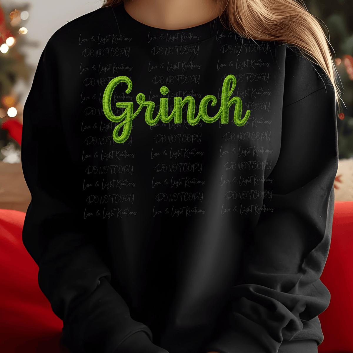 Faux Embroidery Grinch – Love & Light Kreations