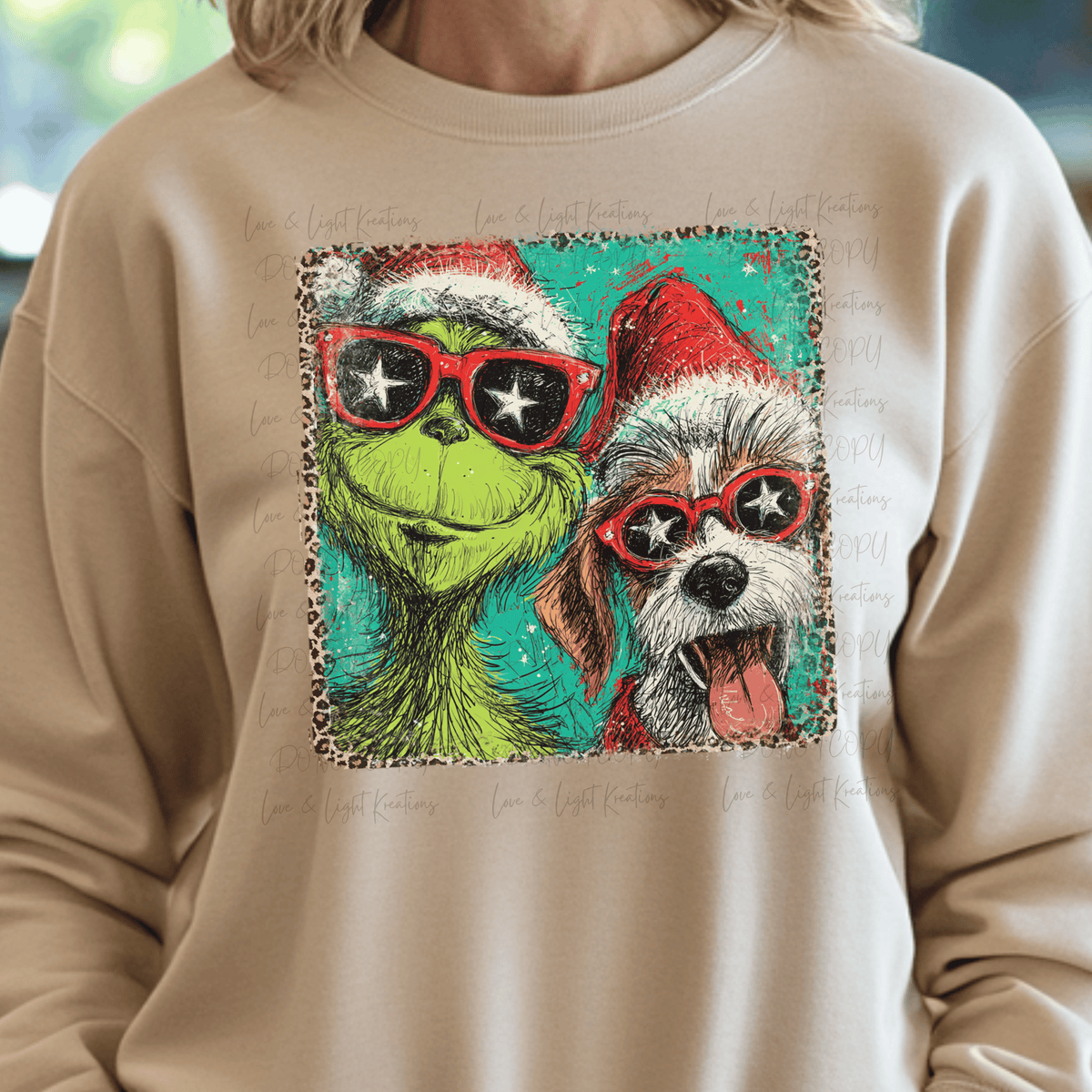 Green Who and Dog Retro Doodle – Love & Light Kreations