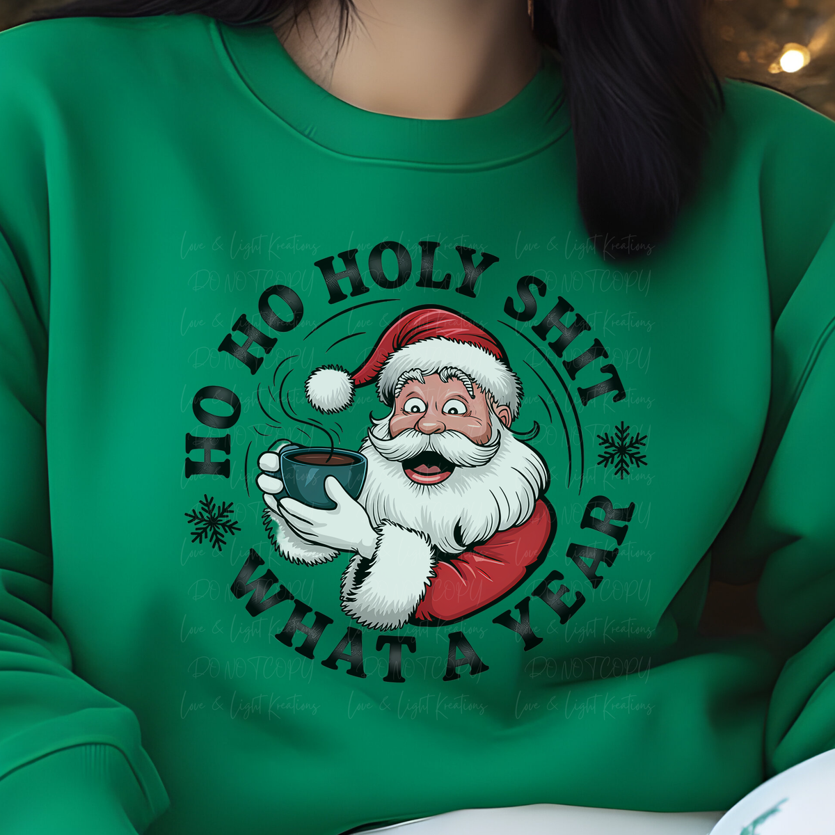 Ho Ho Holy Shit What a Year Santa – Love & Light Kreations