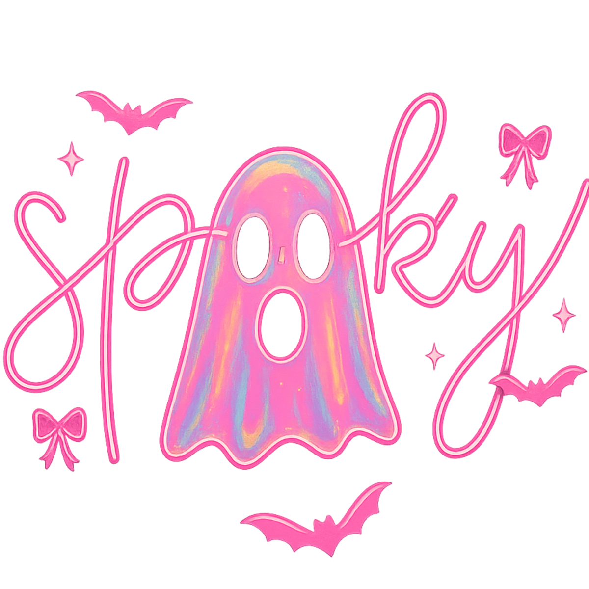 Neon Pink Spooky Ghost – Love & Light Kreations